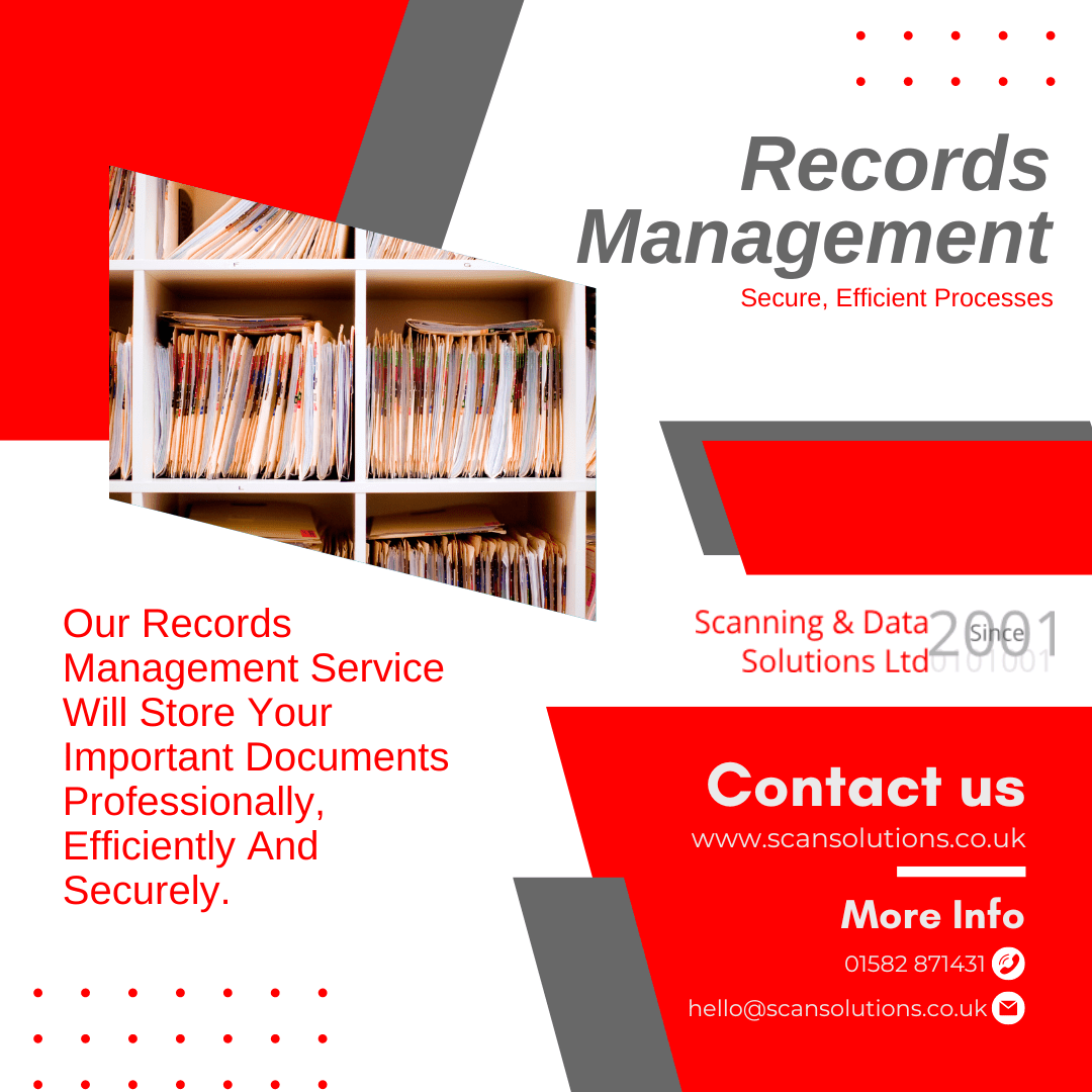 Records Management / Archive Box Storage - Scanning and Data Solutions ...